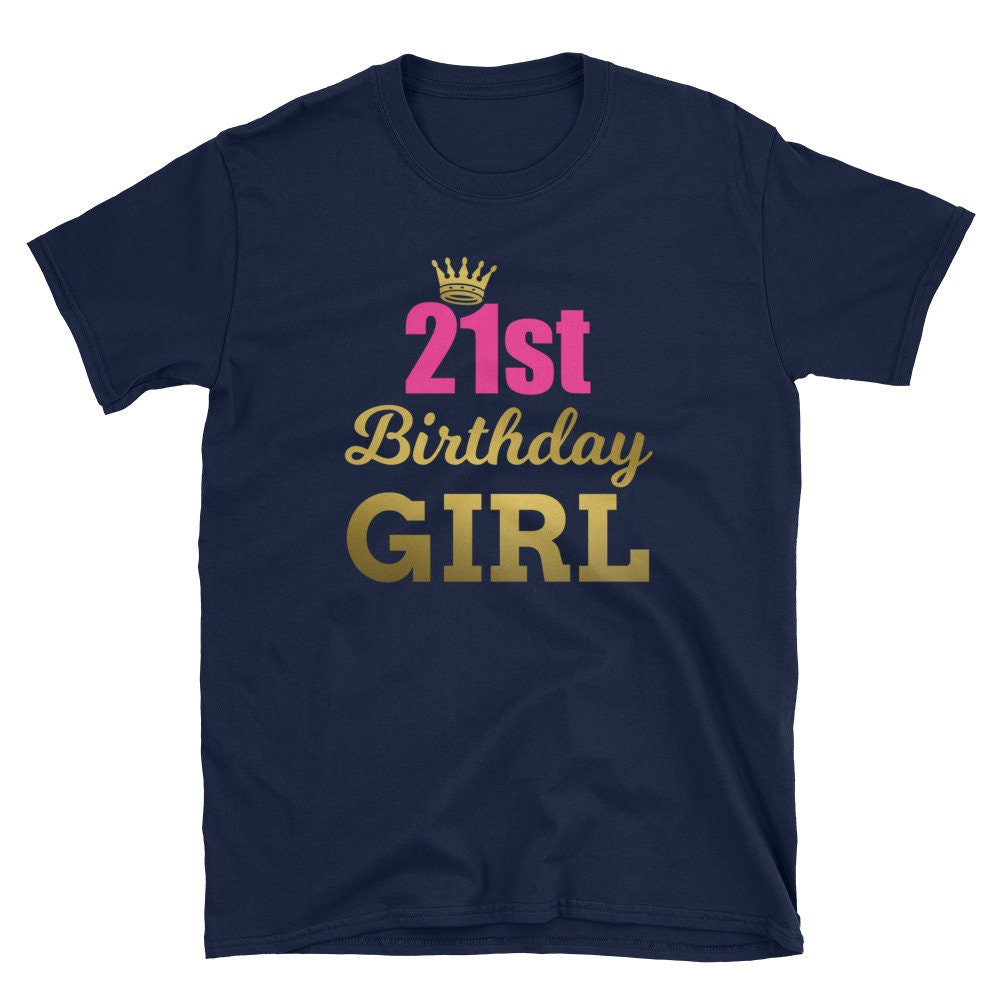 21st Birthday Girl Pink Princess T-shirt Cute Gift Tee - Etsy