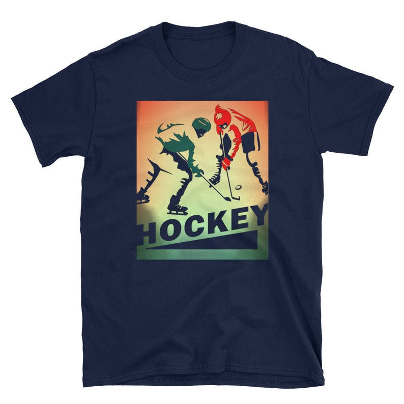 Vintage Hockey T Shirt For Hockey Lover Funny T Tee Etsy