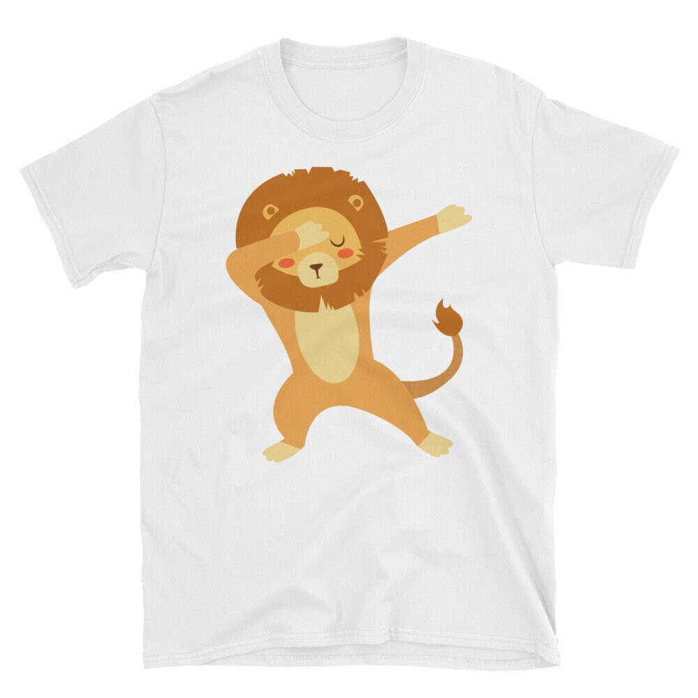 Dabbing Lion T-shirt Meme Print Dab Cat Dance Tee Lions - Etsy