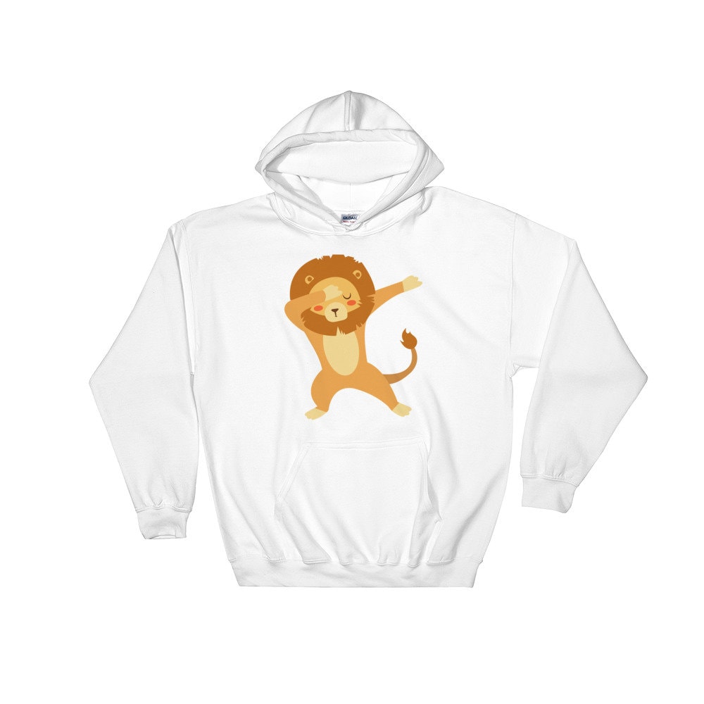 Dabbing Lion Meme Print Dab Cat Dance Hoodie Lions - Etsy