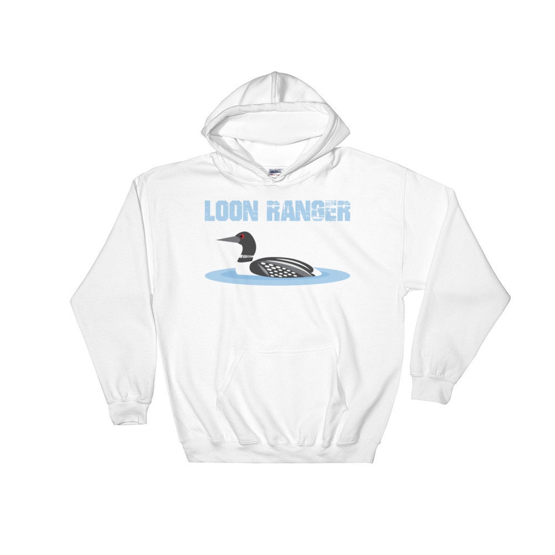 Funny Loon Ranger Cartoon Common Loon Bird Hoodie - Etsy