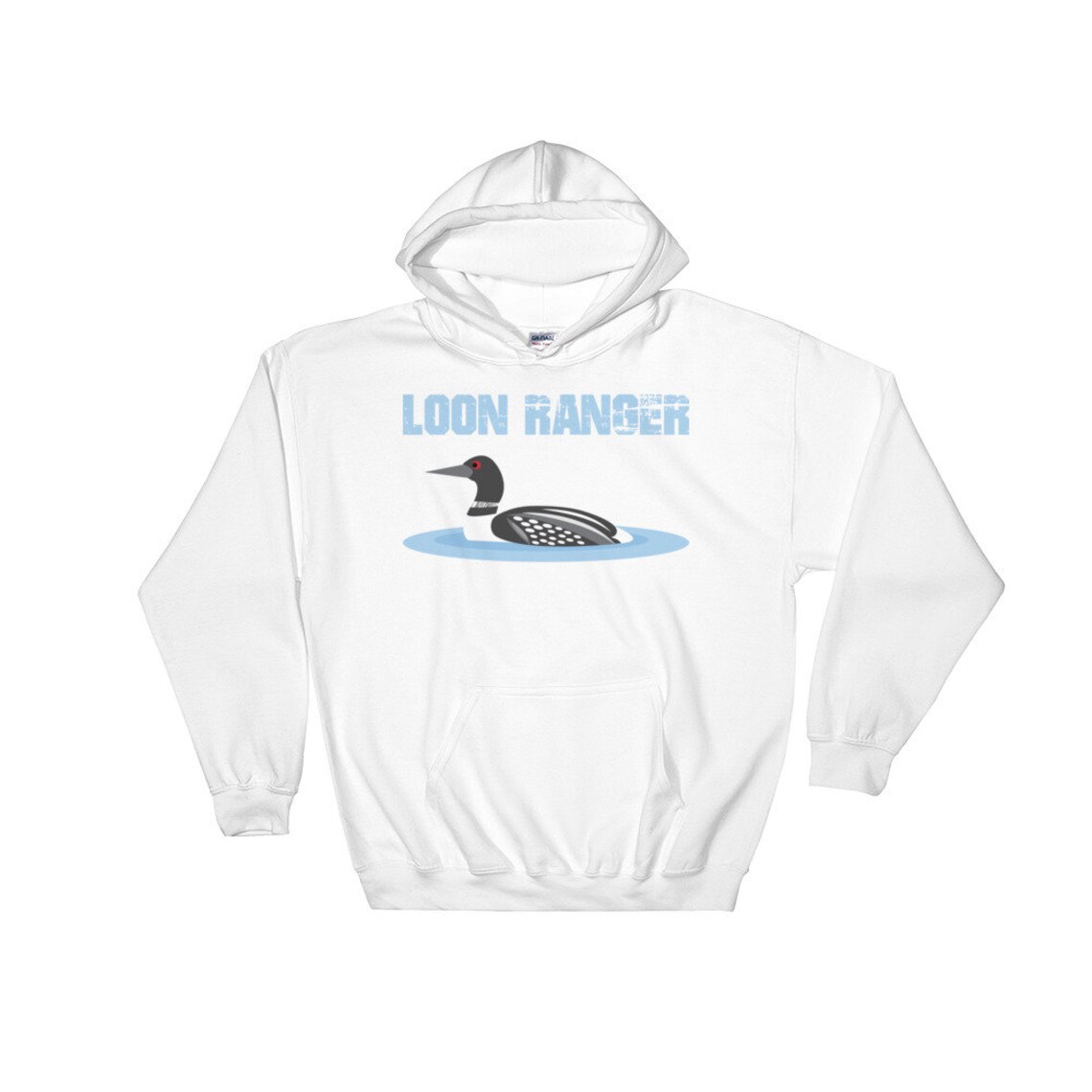 Funny Loon Ranger Cartoon Common Loon Bird Hoodie - Etsy