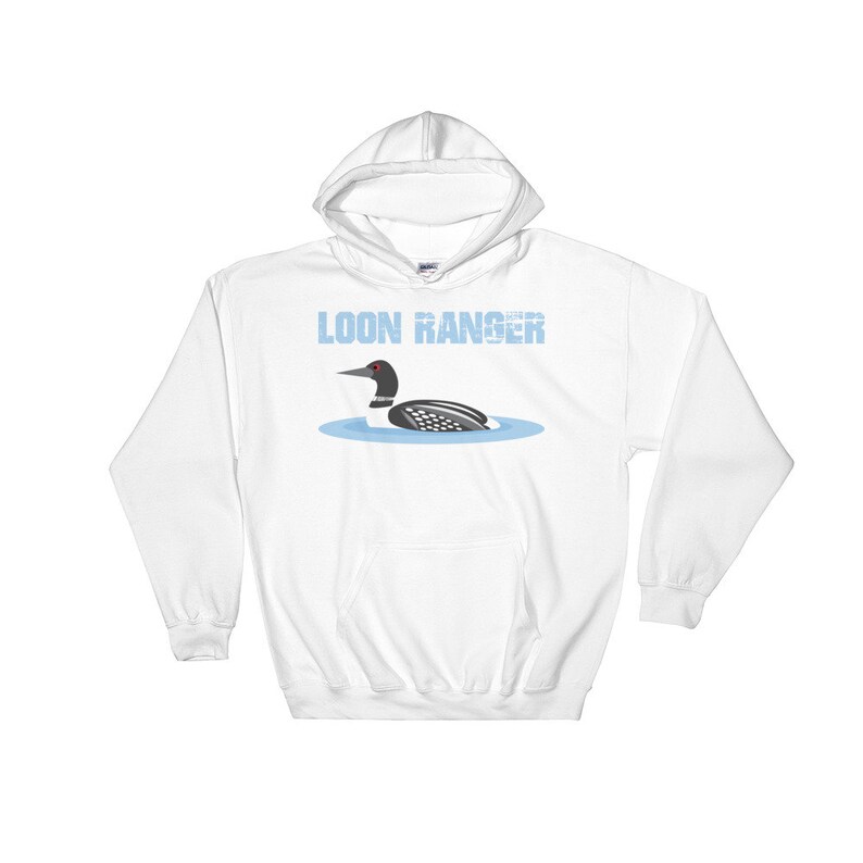 Funny Loon Ranger Cartoon Common Loon Bird Hoodie - Etsy