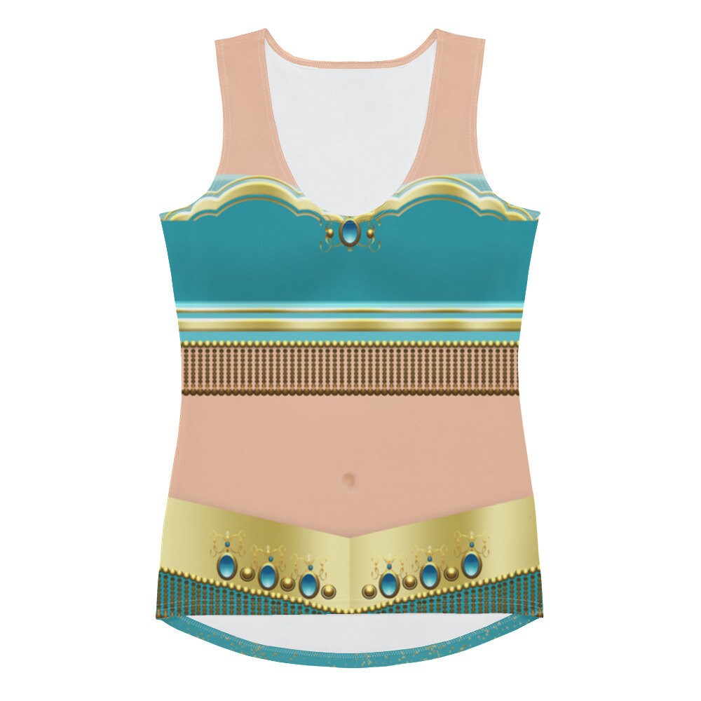 Jasmine Inspired Running Costume Tank Top for Princess Run | Etsy