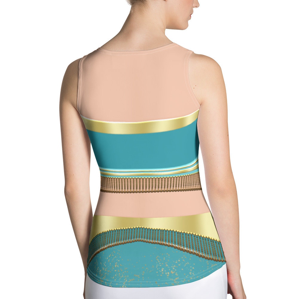 Jasmine Inspired Running Costume Tank Top for Princess Run | Etsy