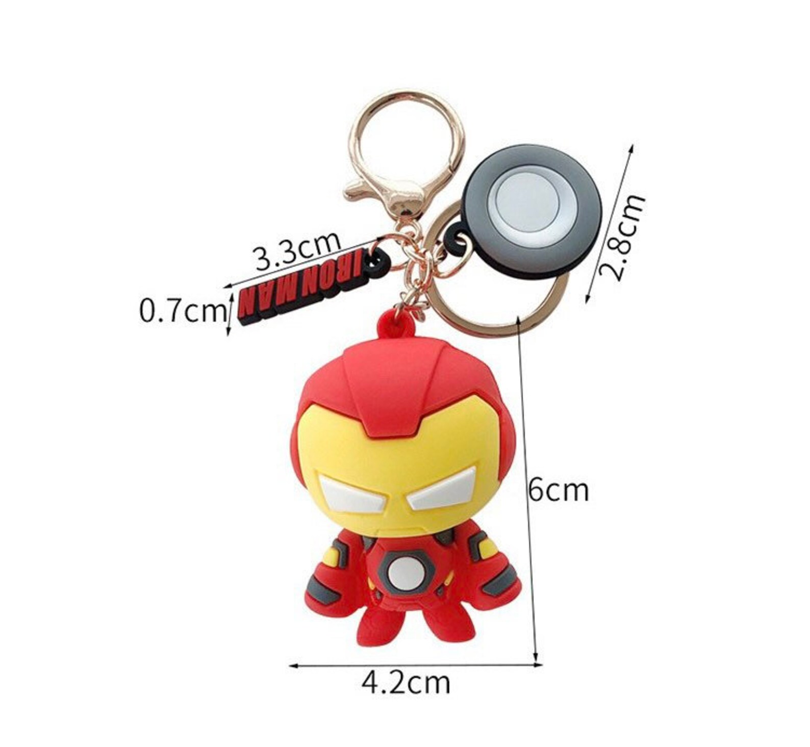3D Spider-man Ironman Keychain Avengers Marvel Keychain | Etsy