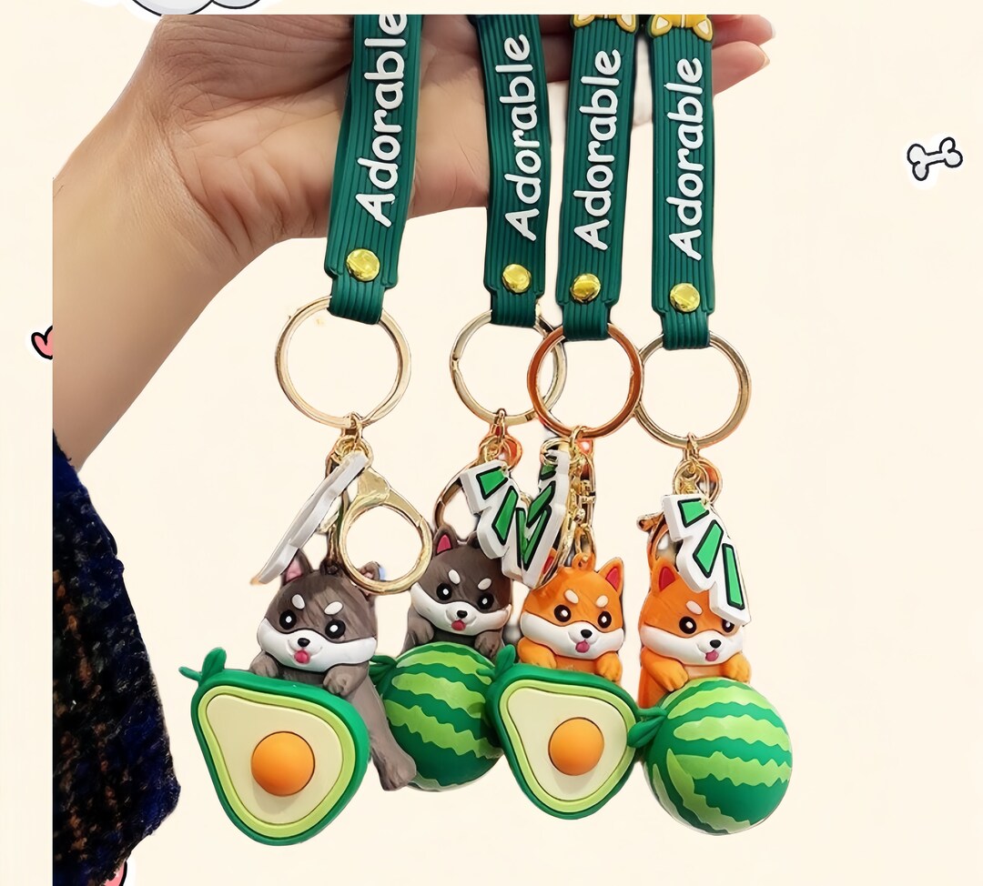Shiba Inu Keychains, Cut Doggy Keychains, Kawaii Doggy Keychains - Etsy