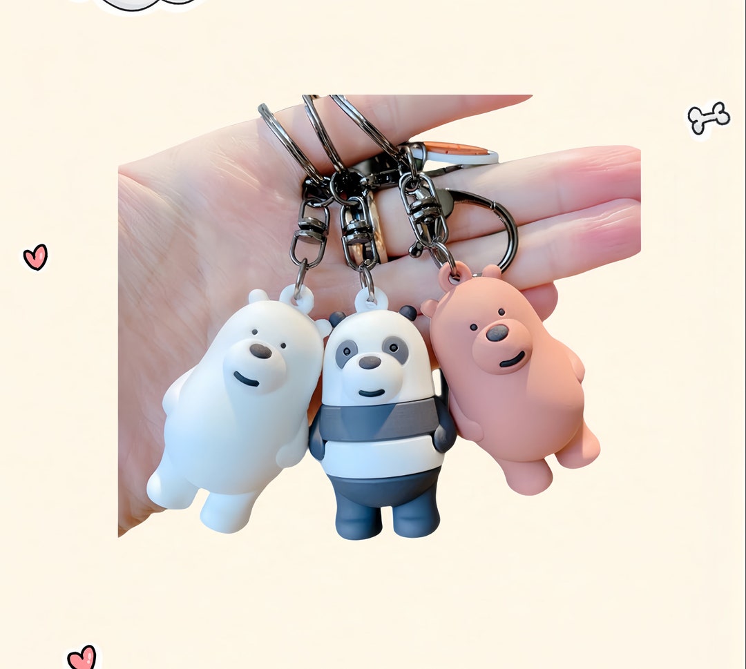Cute Panda Keychain, WE BARE BEARS Keychain, Panda Keychain - Etsy