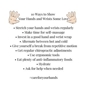 Hand and Wrist Warmer Heated Wrap, Chemo Comfort Care Package ...