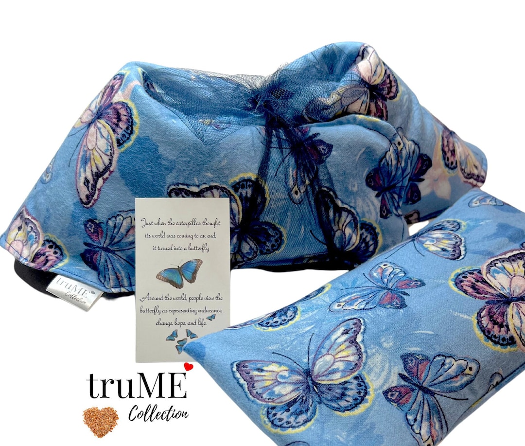 Neck Warmer Pillow Shoulder Wrap and Flaxseed Eye Pillow, Get Well ...
