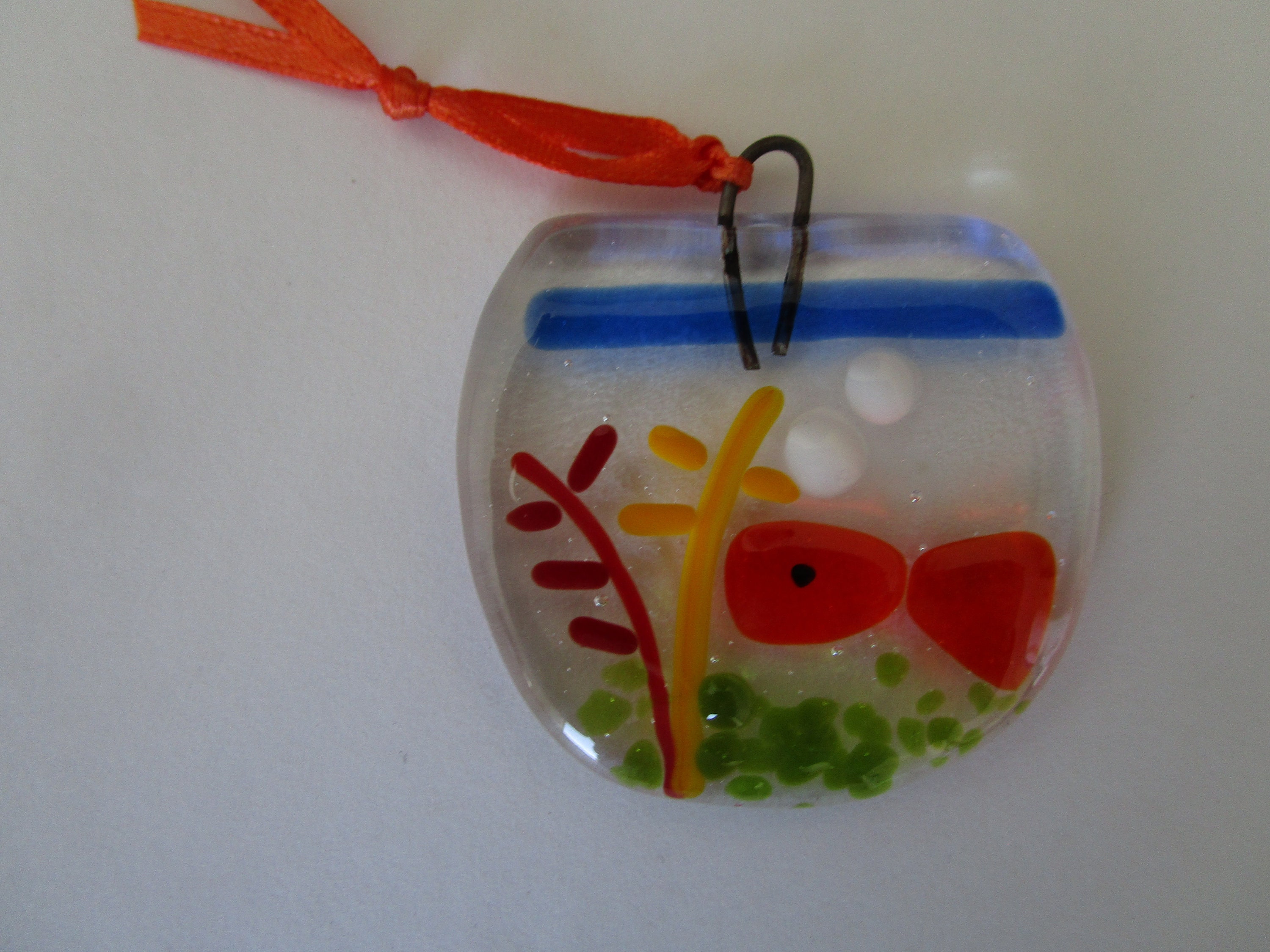 Mini Fused Glass Fishbowl Suncatcher/ornament/window - Etsy