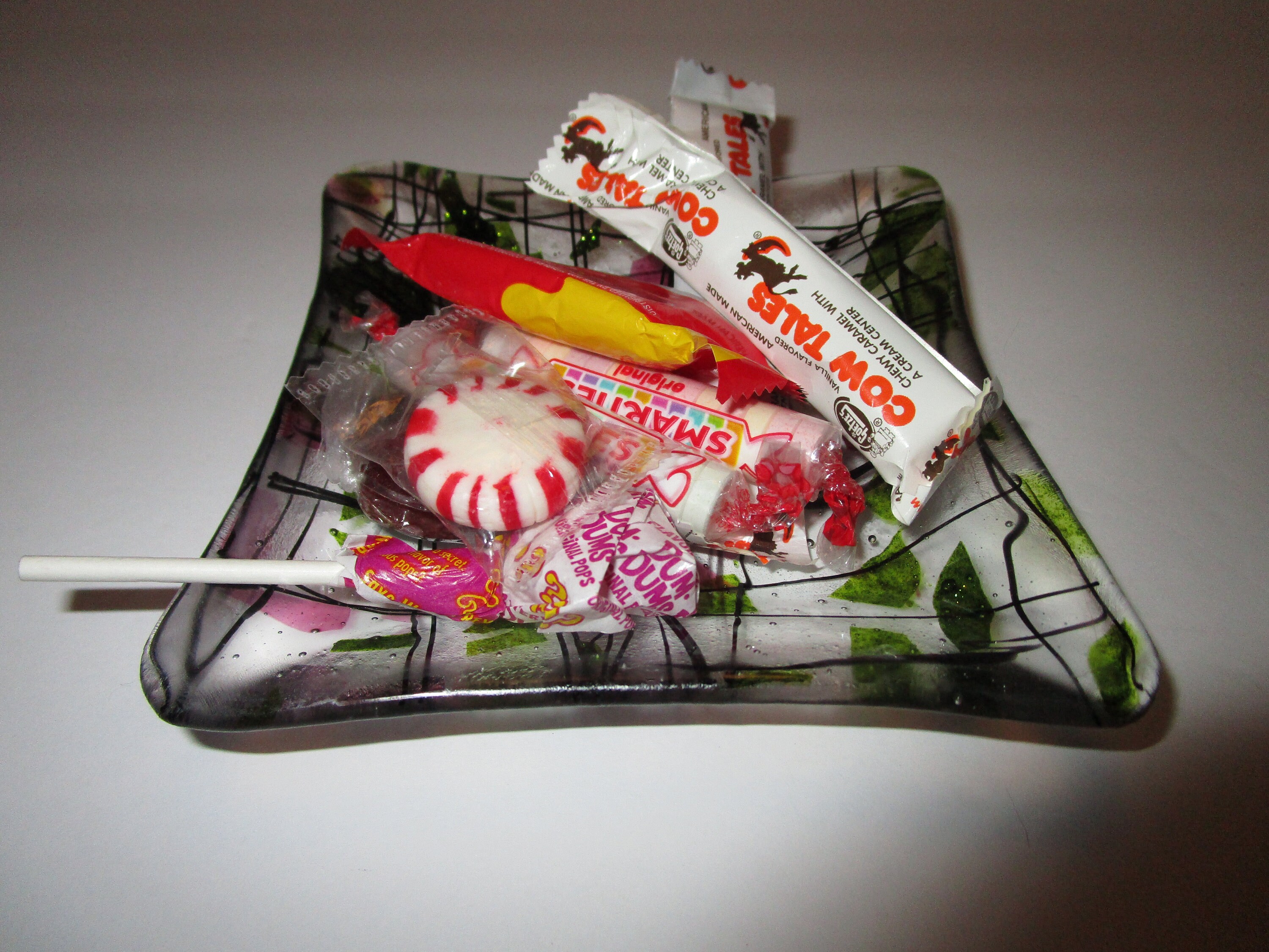 Confetti and Stringer Fused Glass Gently Sloped Dish/Candy - Etsy.de