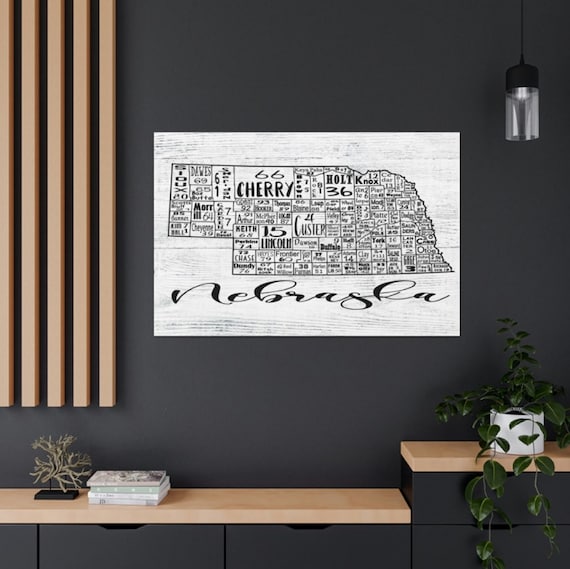 Nebraska License Plated Wall Art