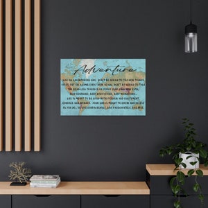 Adventure World Map Wrapped Canvas - Etsy