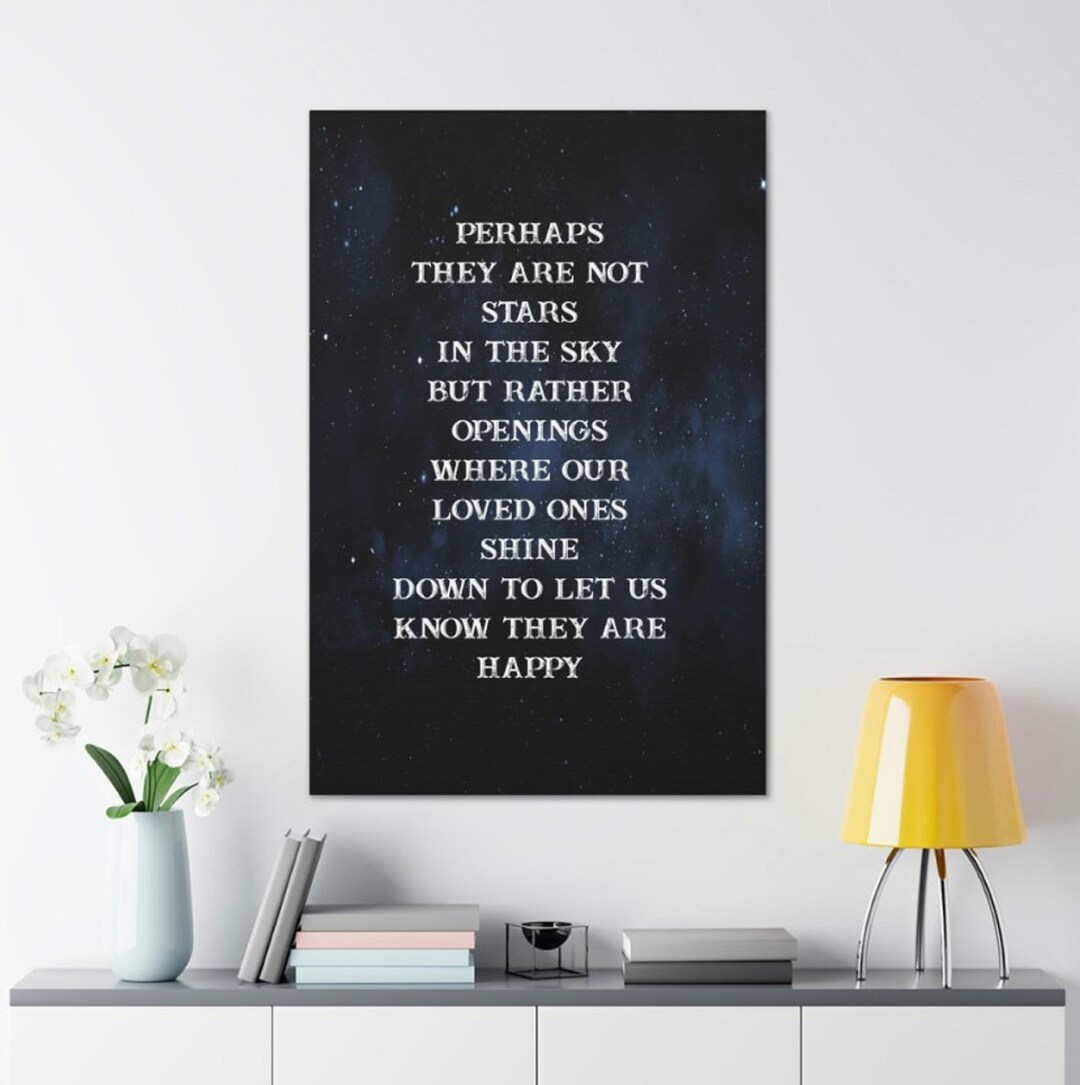 Stars in the Sky Encouragement Adventure Home Decor Wrapped Canvas - Etsy