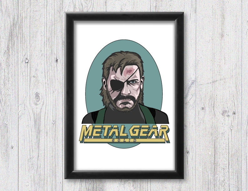 Metal Gear Solid Poster Etsy 0721