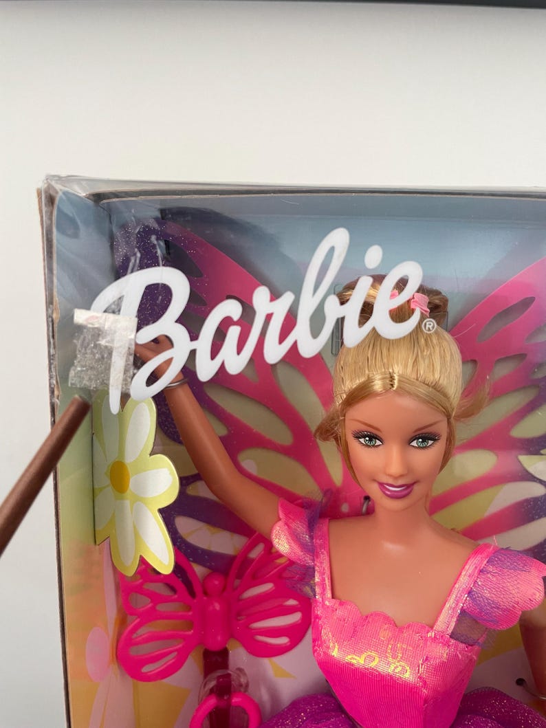 MATTEL Flying Butterfly Barbie Doll, 2000, NRFB, Butterly Zipline ...