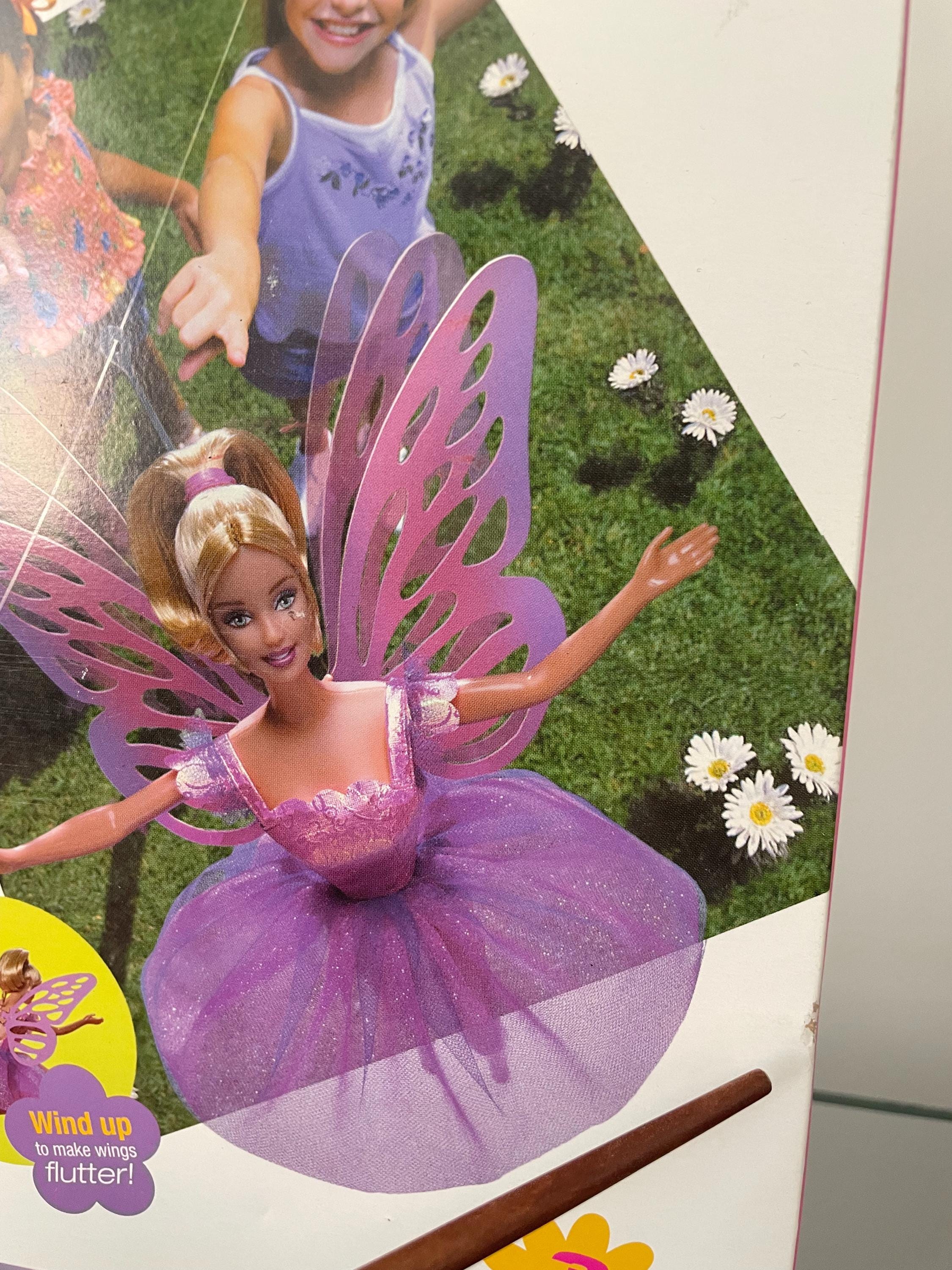 MATTEL Flying Butterfly Barbie Doll, 2000, NRFB, Butterly Zipline ...