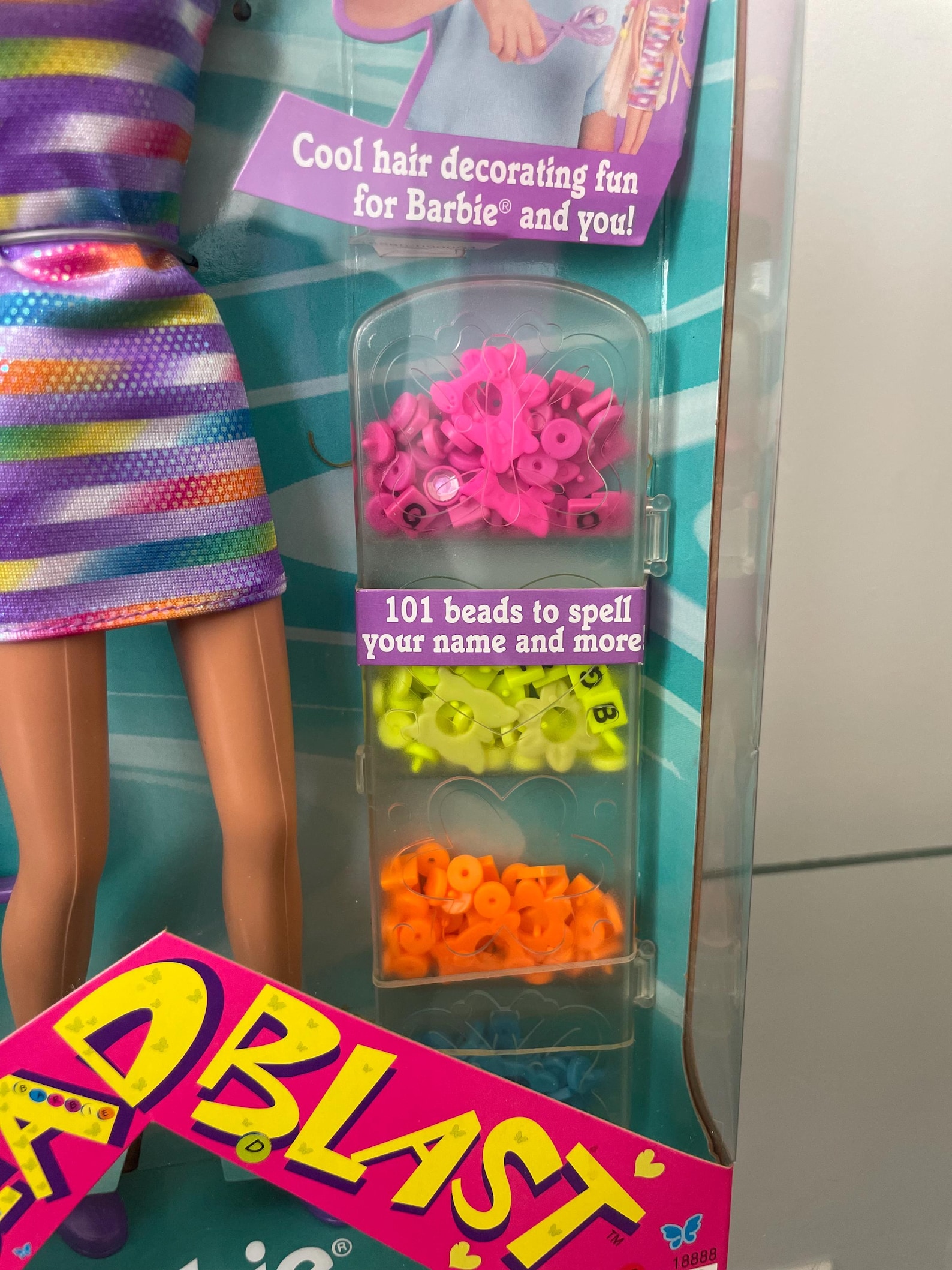 Bead Blast Barbie Doll: 1997 Mattel NRFB, Hair Beads - Etsy