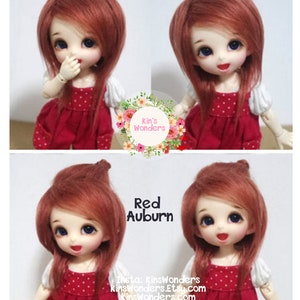 Wig for Pukifee 14cm - 1/4 Scale Doll Hair - Wool Wig 5.5" - Ever After ...