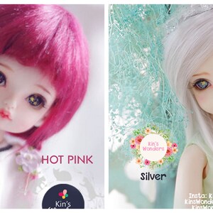 Wig for Pukifee 14cm - 1/4 Scale Doll Hair - Wool Wig 5.5" - Ever After ...