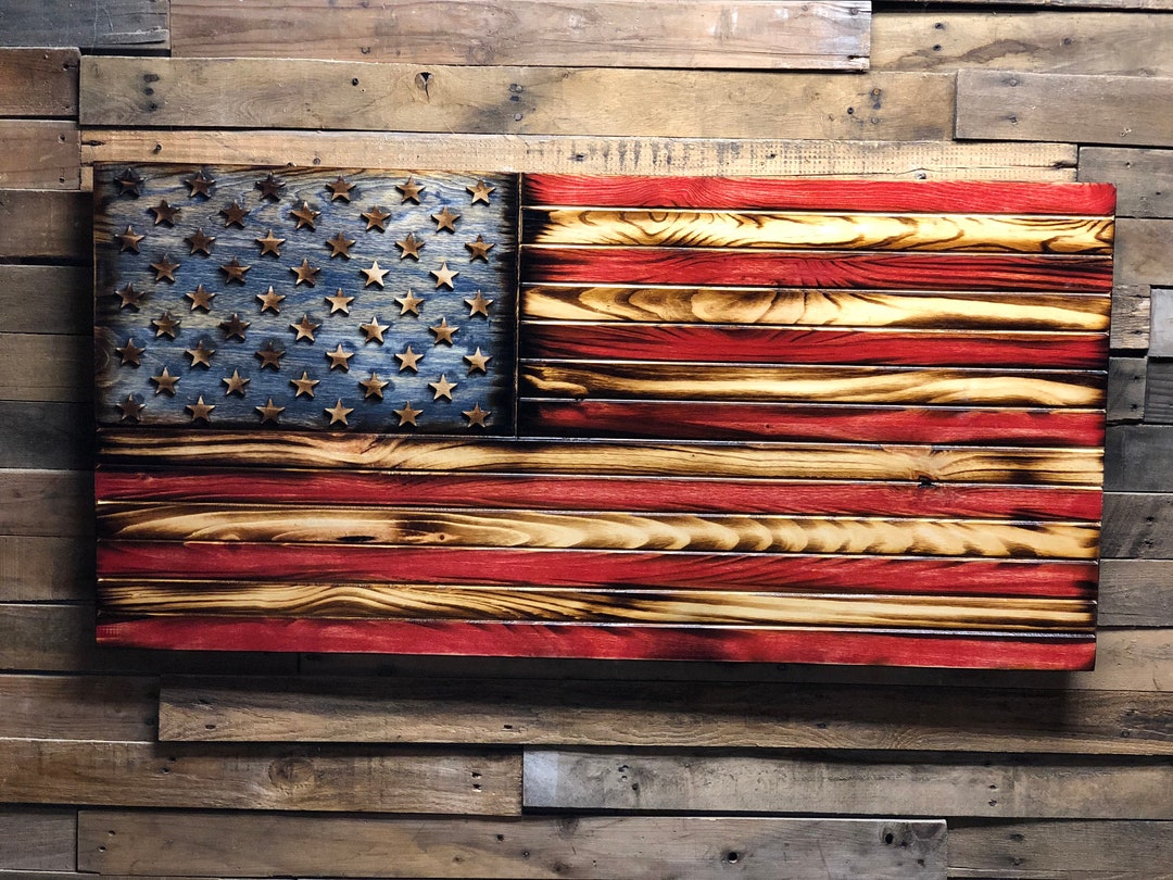 Wooden American Flag, American Decor, Gift for Him, Gift for Her ...