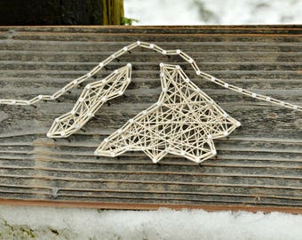 Mountain string art | Etsy