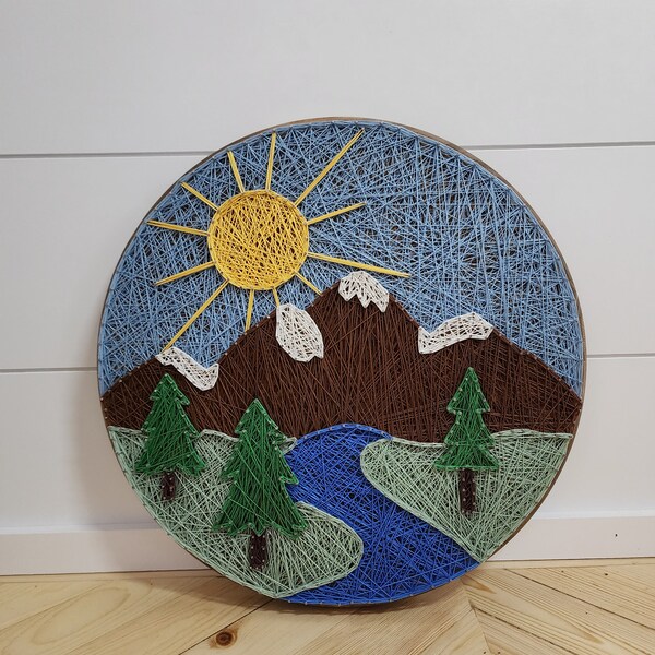 Mountains String Art - Etsy