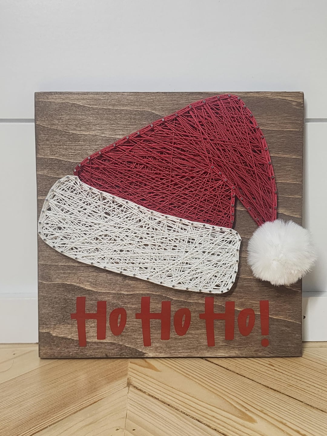DIY Santa Hat String Art Kit - Etsy