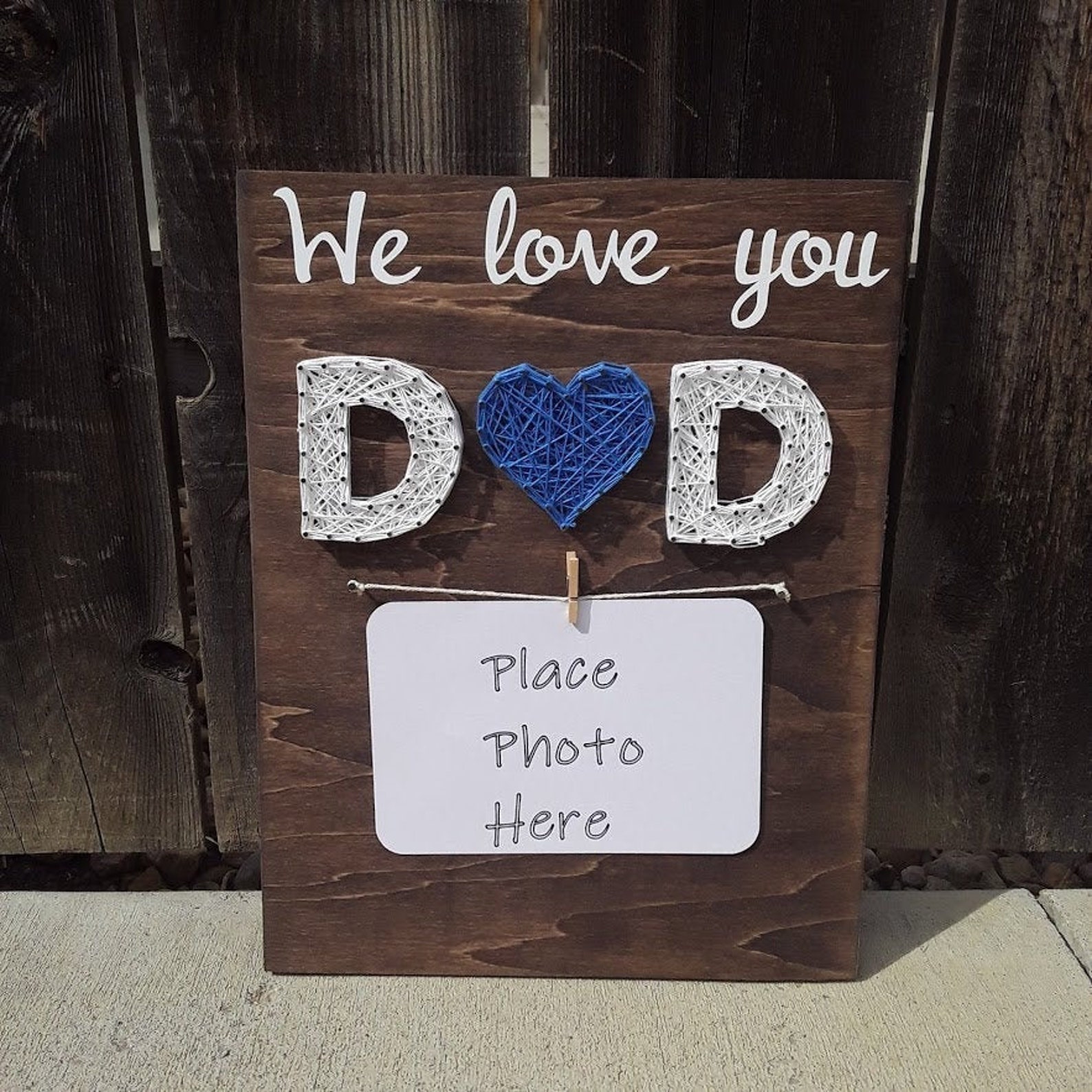 Made to Order - Dad String Art Photo Holder - Etsy