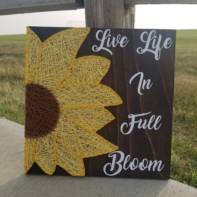 Sunflower String Art - Etsy