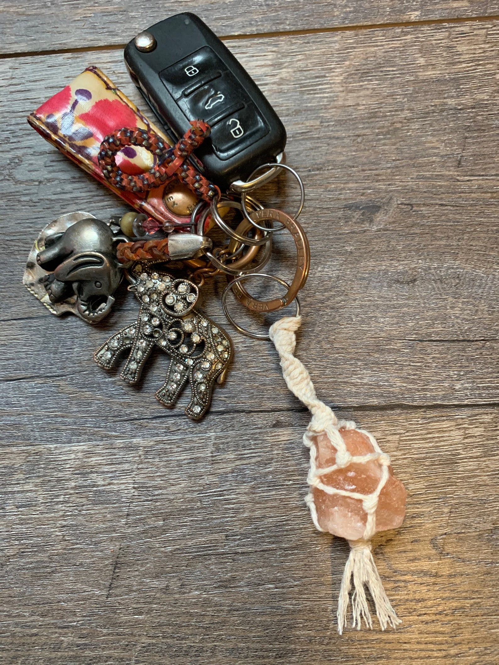 Crystal Macrame Car Mirror Hanging/ Key Chains | Etsy