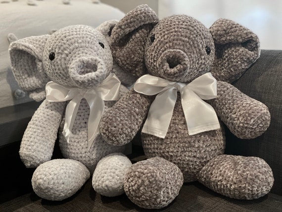Handmade Crochet Elephant Stuffy - Etsy