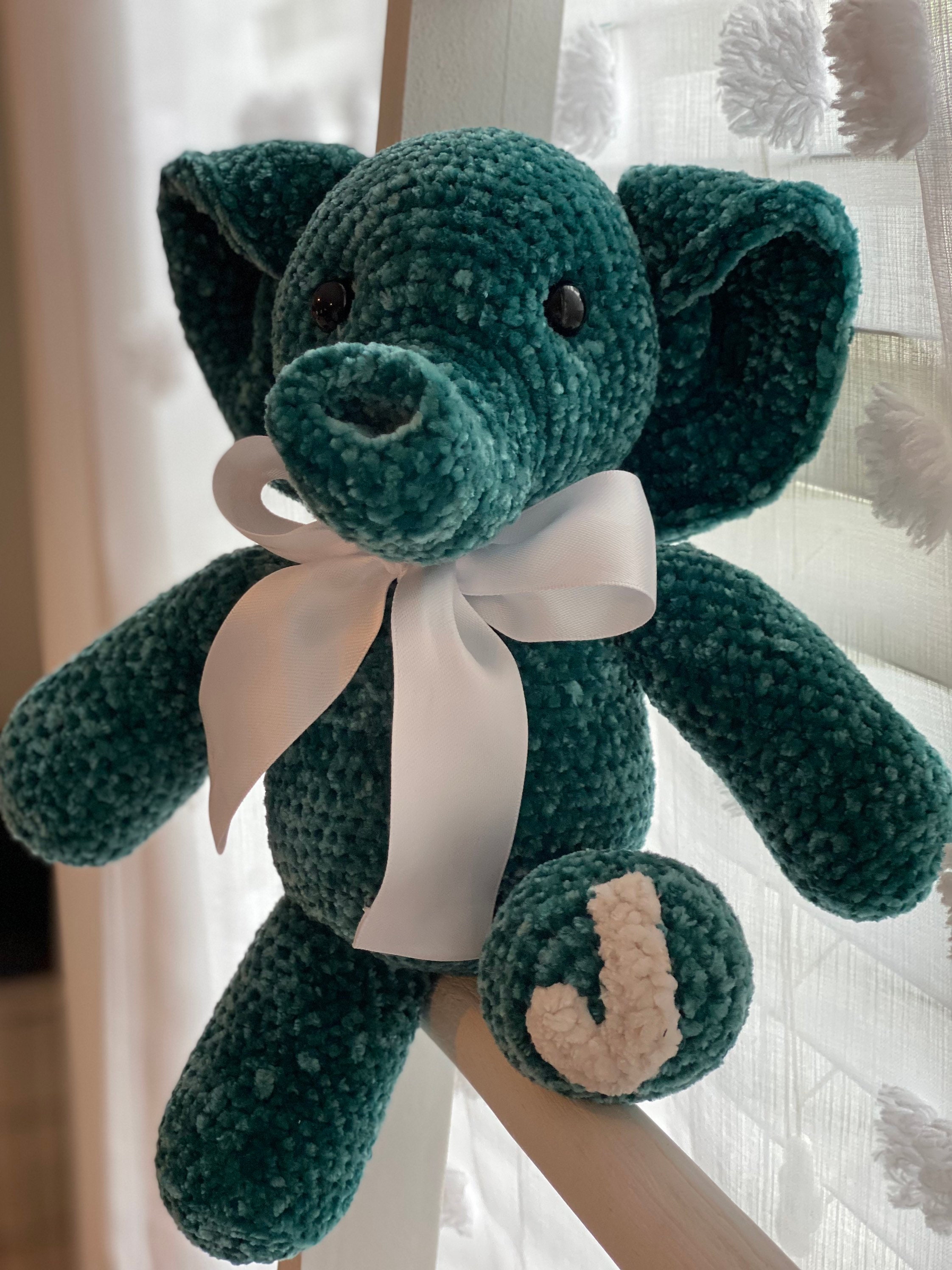 Handmade Crochet Elephant Stuffy - Etsy