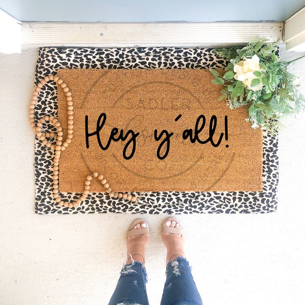 Hey Yall Mat - Etsy