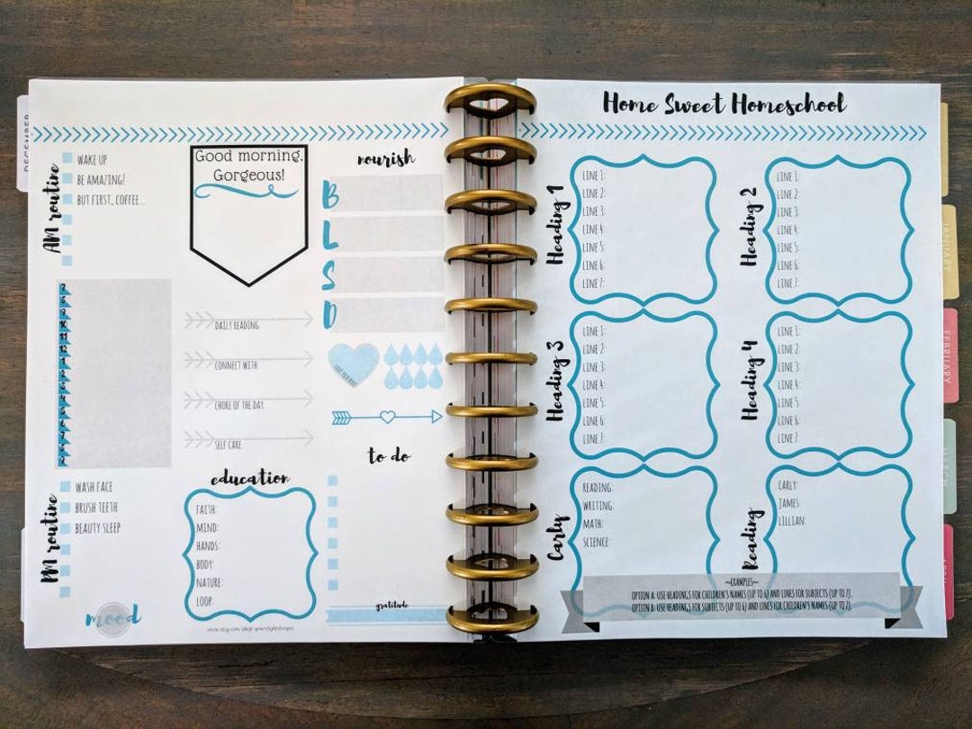 Customizable Two Page Daily Planner. Ultimate Collection of Routines ...