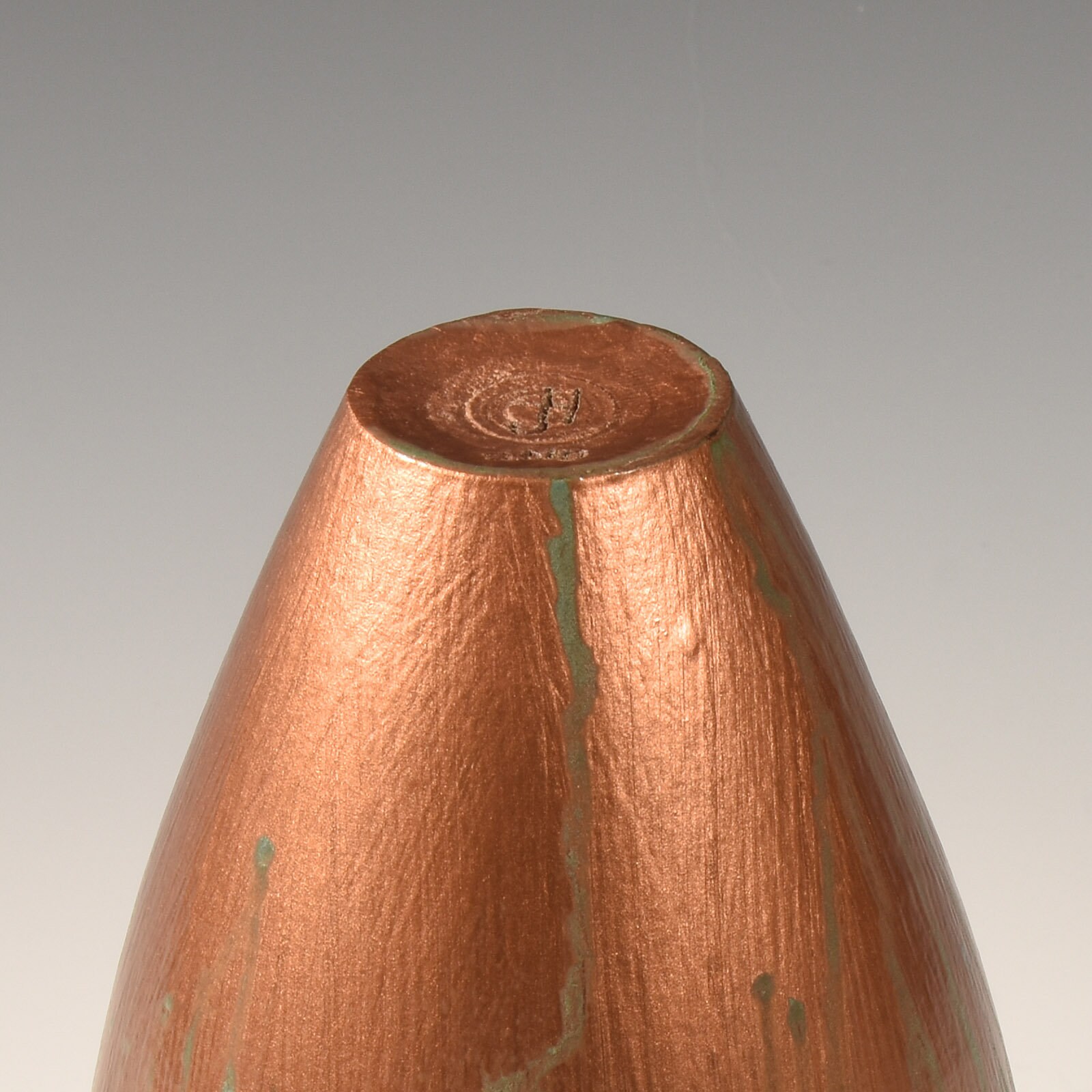 Aged Copper Poplar Wood Turned Vase Hollow Form - Etsy