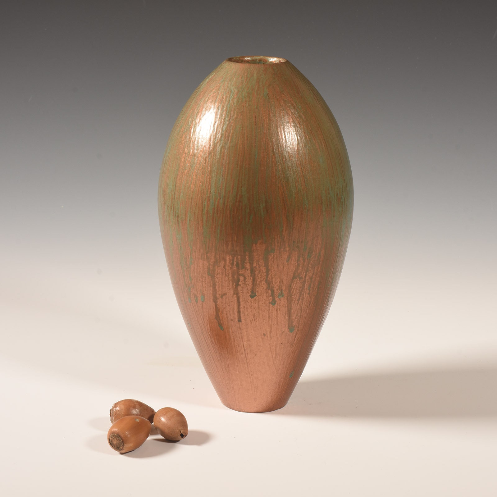 Aged Copper Poplar Wood Turned Vase Hollow Form - Etsy