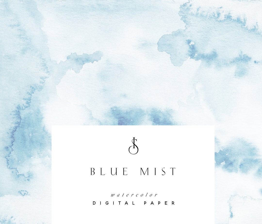 Digital Watercolor Paper-watercolor Background-watercolor Clipart-blue ...