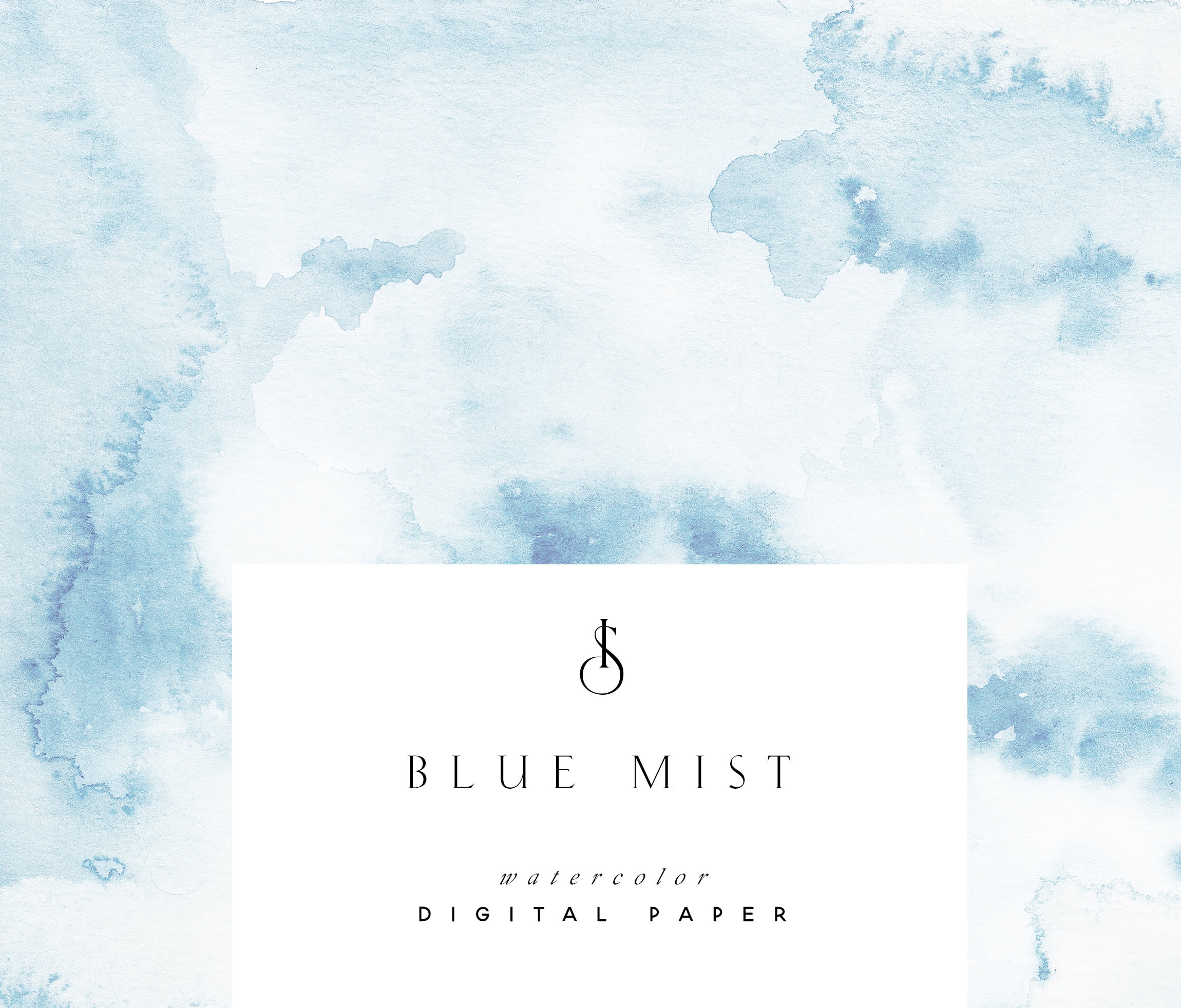 Digital Watercolor Paper-watercolor Background-watercolor Clipart-blue ...