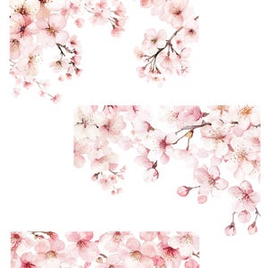 Watercolor Cherry Blossoms - Cherry Blossoms Clipart - Watercolor ...
