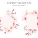 Watercolor Cherry Blossoms - Cherry Blossoms Clipart - Watercolor ...