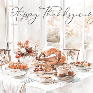 Thanksgiving Watercolor Clipart - Harvest Clipart - Turkey Clipart ...
