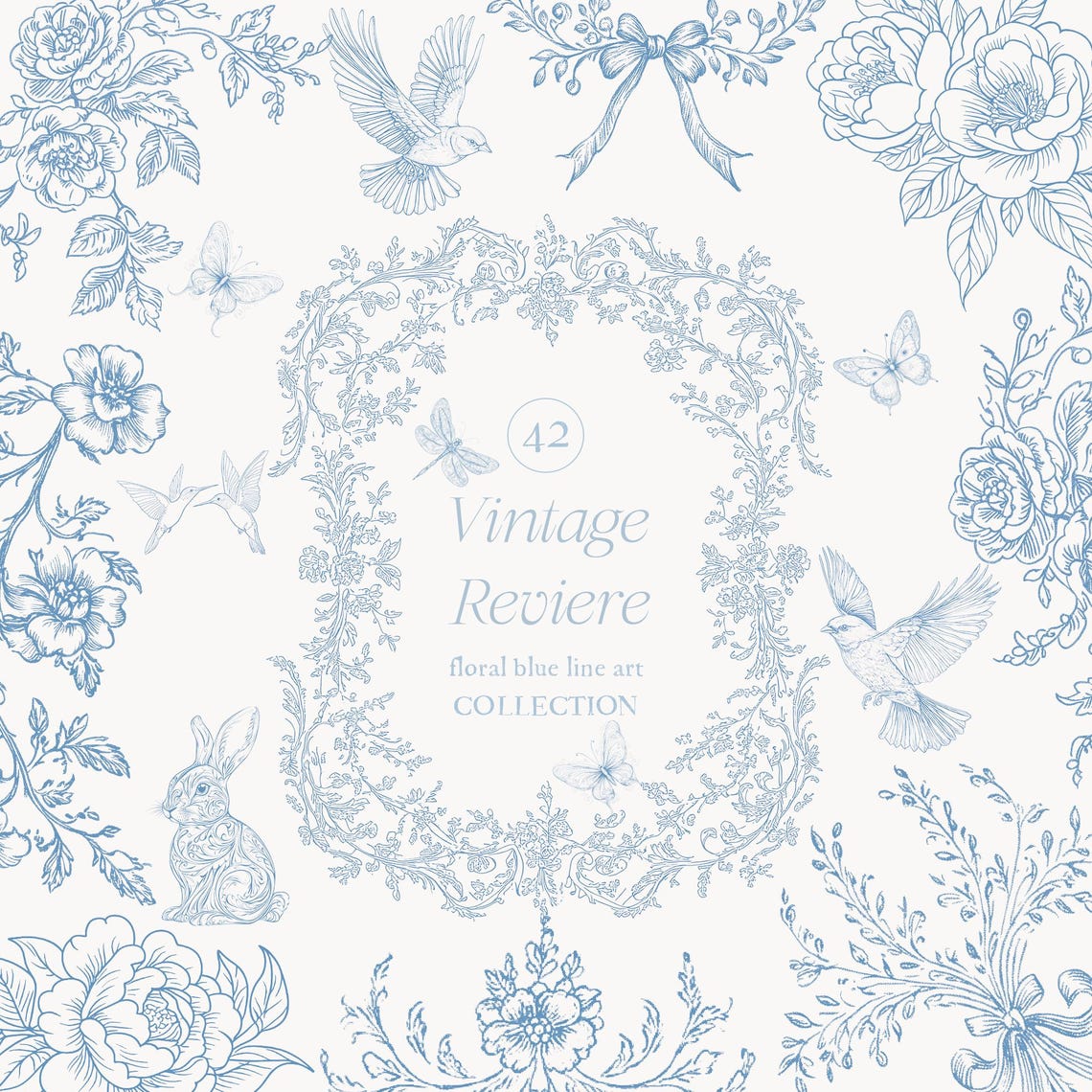Baroque Line Art Bundle - Wedding Clipart- Vintage Victorian Wedding ...