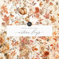 Fall Digital Papers(seamless),harvest,autumn,leaves,leaf,thanksgiving ...
