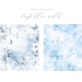 Watercolor Dusty Blue Floral Digital Papers - Dusty Blue Seamless ...