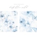 Watercolor Dusty Blue Floral Digital Papers - Dusty Blue Seamless ...