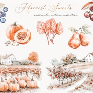 Fall Desserts Clipart - Autumn Food Clipart - Harvest Clipart ...