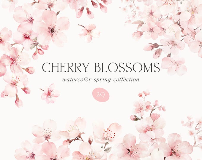 Cherry Blossom Necklace With Pink Rosaline Swarovski Pearl, Sakura ...