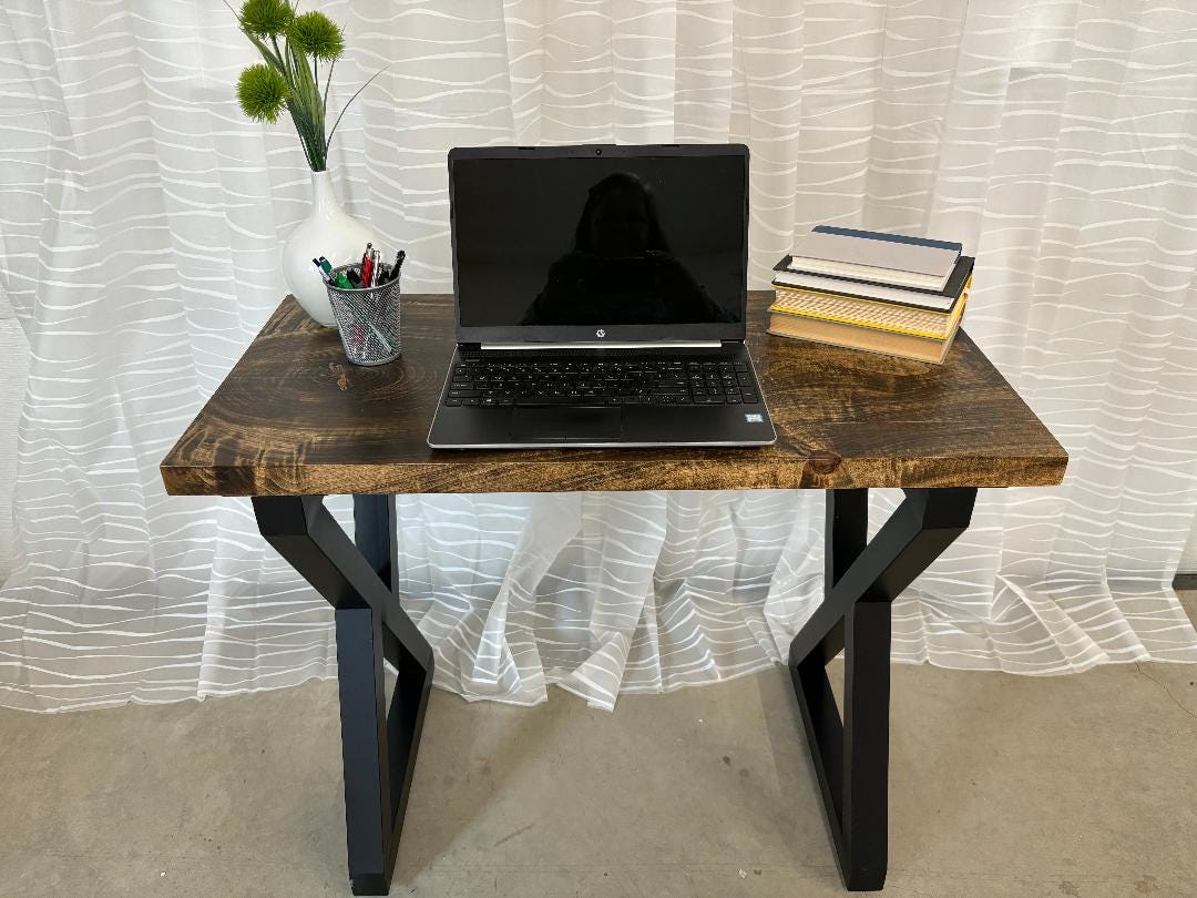 Modern Curly Maple Desk, Live-edge Table, Entryway Table, Foyer Table ...